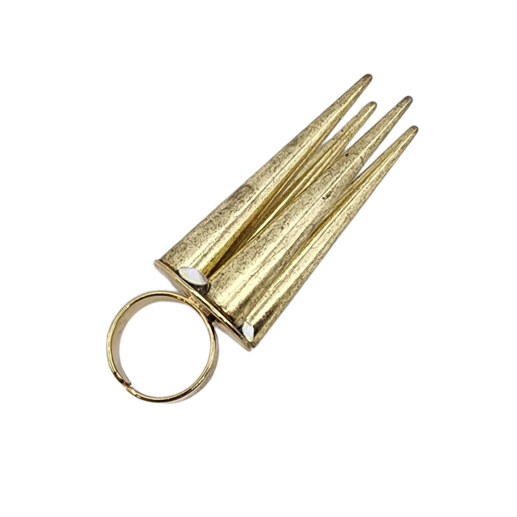SPIKE BULLET GOLD RING – GASOLINE GLAMOUR